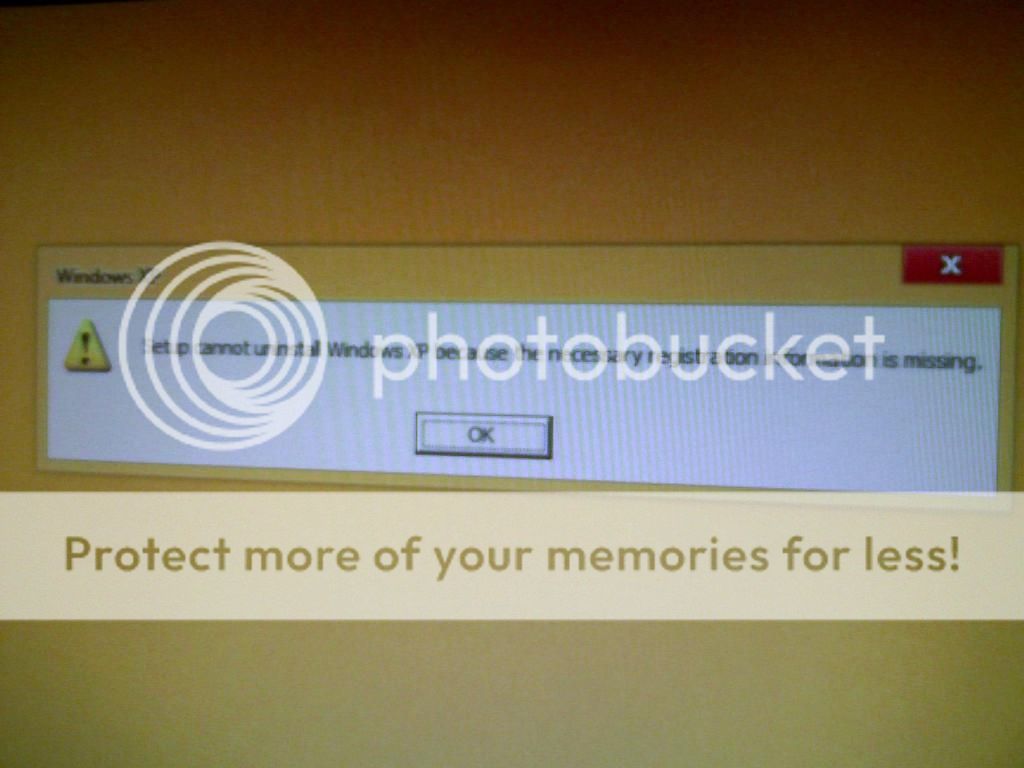 I have to uninstall Windows XP and getting the error message | Tom's ...