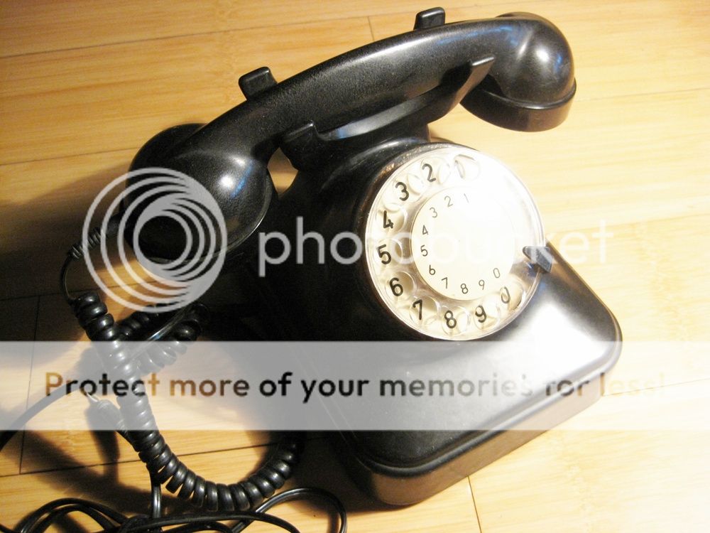 Telefon negru fix cu disc bachelita 1948 ROMANIA obiect decor colectie ...