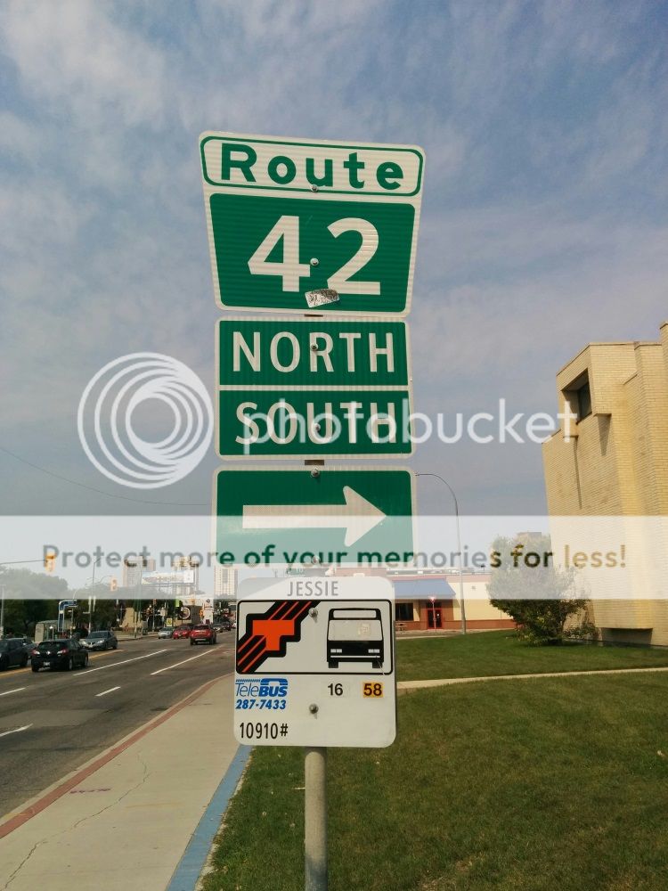 White-on-Black Ontario Trailblazer Sign